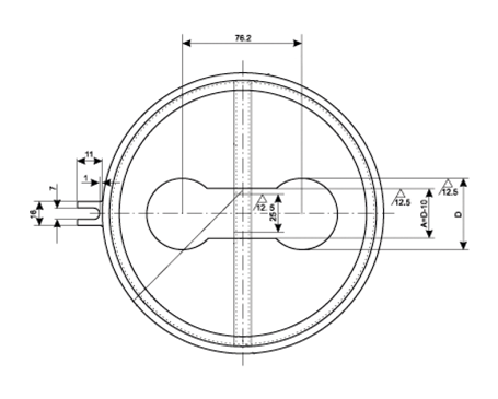 Orifice ring holder for the glass industry - RUREX Stahl